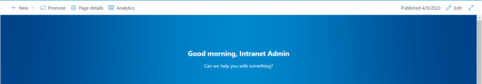 How to create an Intranet Welcome Message – SharePoint lightbulb moments