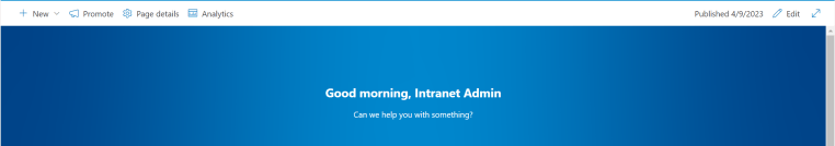 How to create an Intranet Welcome Message – SharePoint Moments