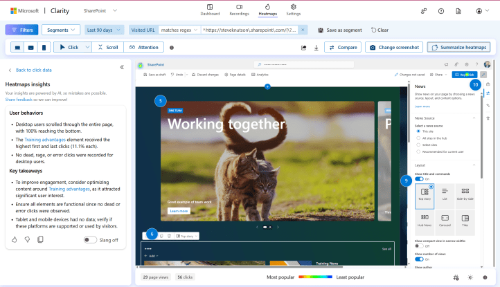 Microsoft Clarity SharePoint Monitoring – SharePoint Moments