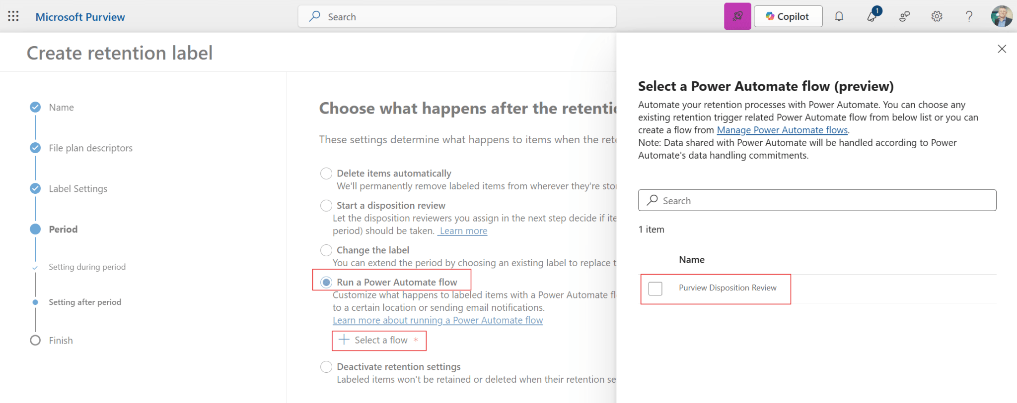 Purview end of Retention Power Automate Workflow – SharePoint Moments